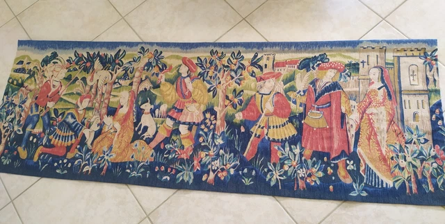 TAPISSERIE D'ART D'AUBUSSON Robert four " La chasse au faucon" EUR 350 ...