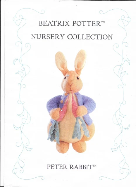 RARE ALAN DART Beatrix Potter collection Peter Rabbit knitting pattern ...