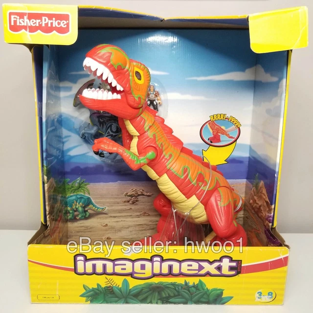 IMAGINEXT MEGA T-REX L6577 Red Dinosaur Fisher-Price Sealed in Original ...