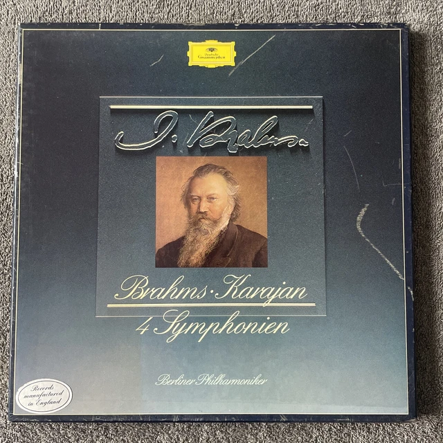KARAJAN BRAHMS 4 symphonies 4X LP BOX SET EX+/EX, 2740 193, vinyl, DG, 1978, DGG EUR 8,18 ...