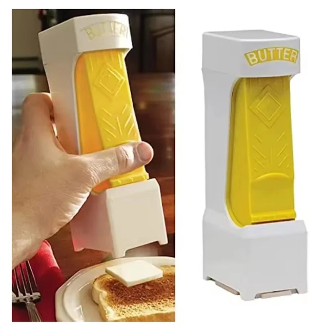 PORTABLE BUTTER CUTTER Cheese Slicer Squeeze Dispenser Handheld ...