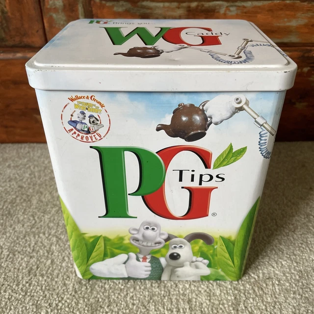PG TIPS WALLACE and Gromit tea caddy tin collectible £10.00 - PicClick UK