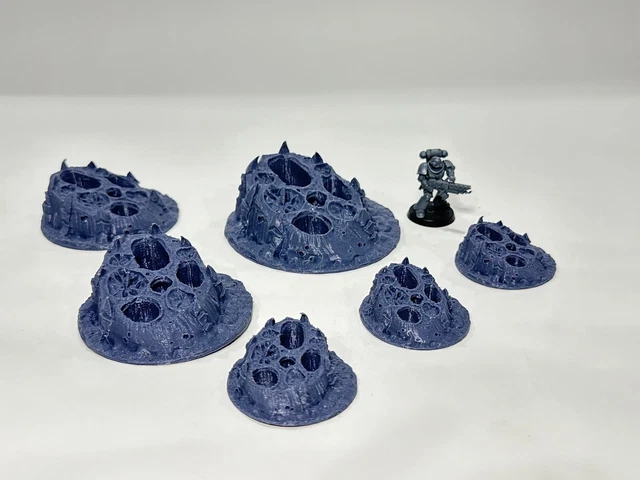 GRIMDARK TYRANID ALIEN Spore, Objective Set x6 Spore - Scenery Terrain ...