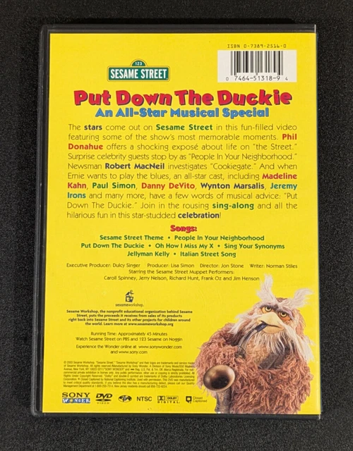 SESAME STREET KIDS Guide to Life: Put Down the Duckie DVD - Tested ...