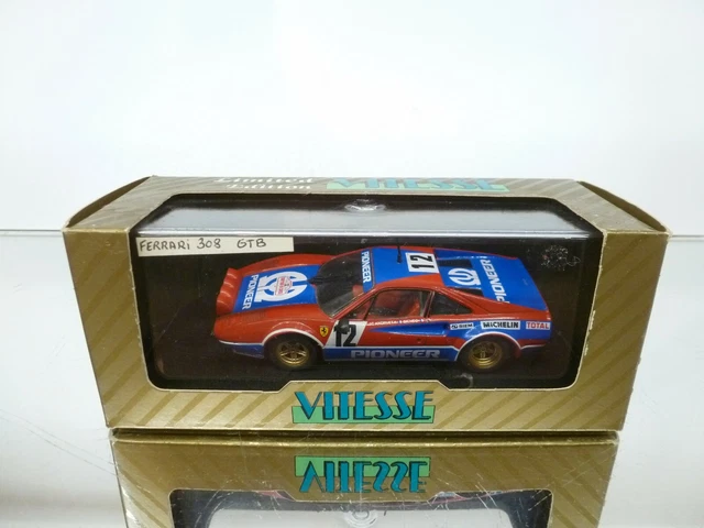 VITESSE L001 FERRARI 308 Gtb Pioneer #12 - Red 1:43 - Good Condition In ...
