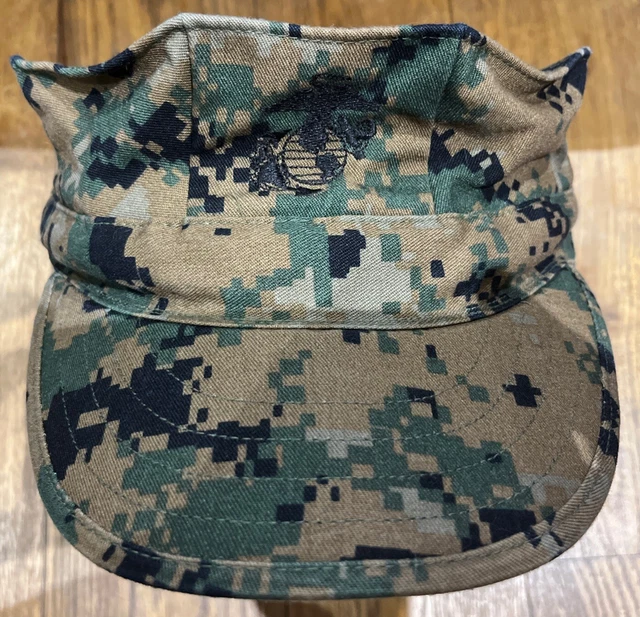 GENUINE USMC US Marine Corps Garrison Hat Cover Marpat Woodland ...