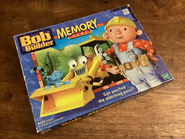 BOB THE BUILDER Memory Game Milton Bradley Hasbro 2001 Complete £5.44 ...