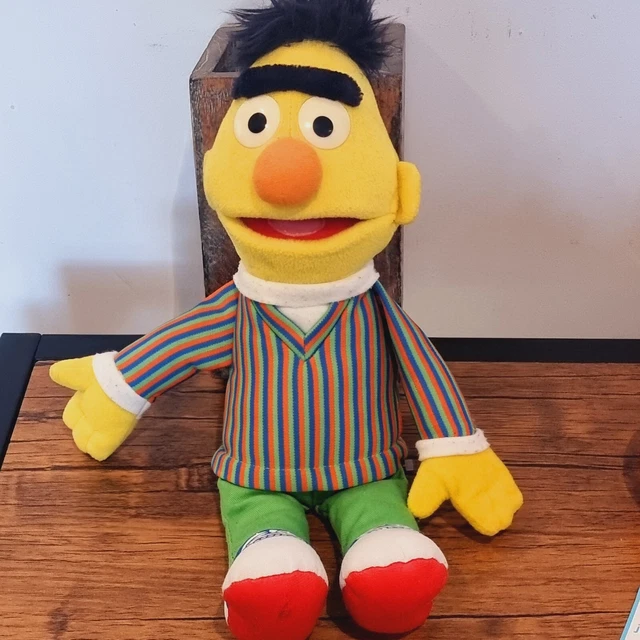 VINTAGE SESAME STREET Bert Soft Bean Toy Plush By Gund Rare £25.99 ...