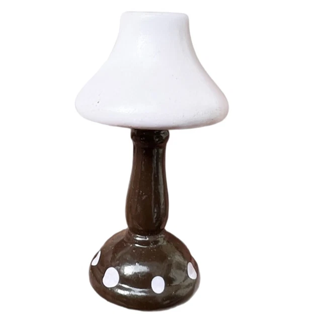 MINI HOUSE DESKTOP Light Model Bedside Miniature Dollhouse Lamp ...