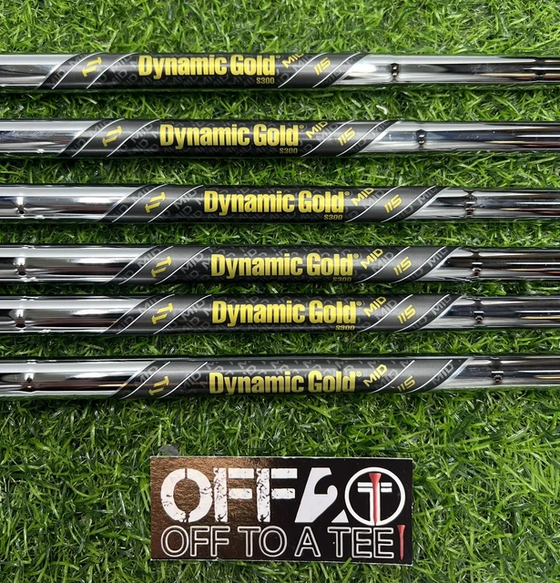DYNAMIC GOLD MID 115 S300 Iron Shafts / Stiff Flex / 5-PW / 0.355 Taper Tips £159.99 - PicClick UK