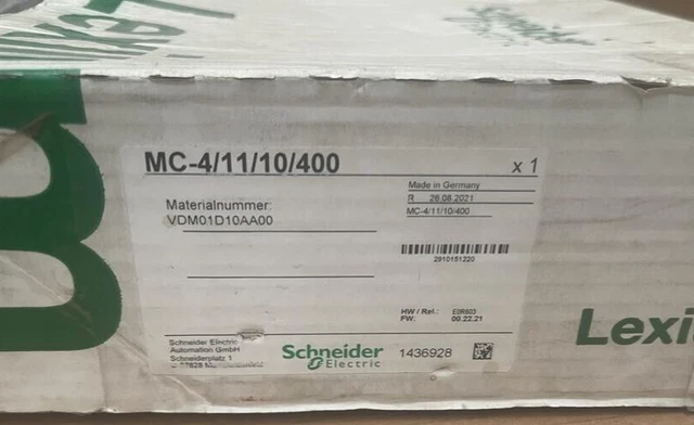 SCHNEIDER ELECTRIC PACDRIVE MC-4/11/10/400 VDM01D10AA00 Servo Motion ...
