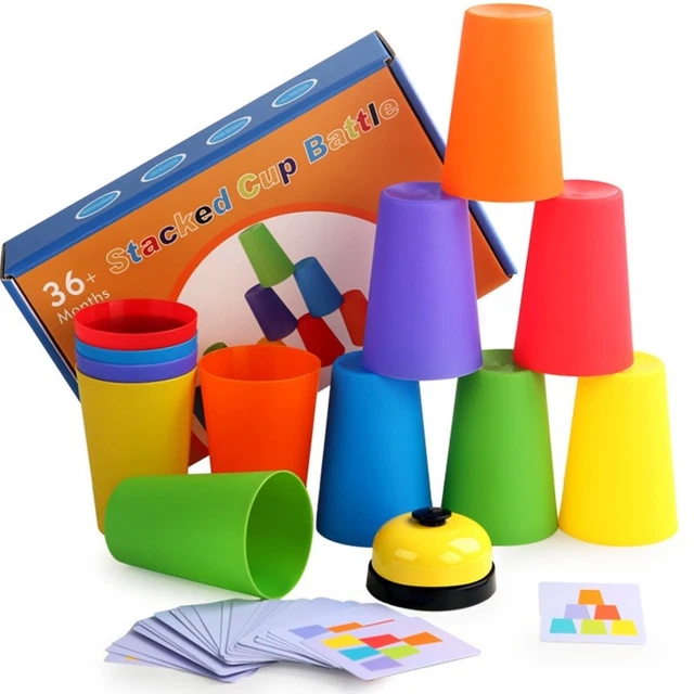 CLASSIC FUN QUICK Cups Games Stacking Cups Set for Kids 4 and up $32.59 ...