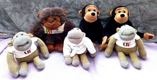 COLLECTION OF PG Tips Monkeys Monkey Chimp Soft Toys Plush Tea ...