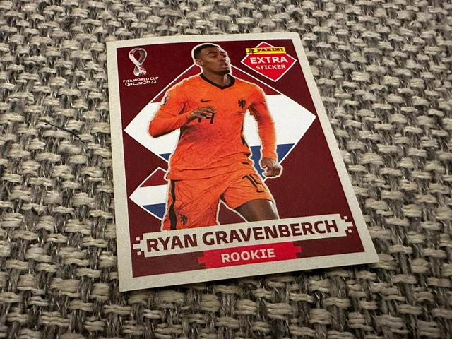 RYAN GRAVENBERCH -EXTRA Rookie Burgundy Sticker - Panini Qatar 2022 World Cup £7.95 - PicClick UK