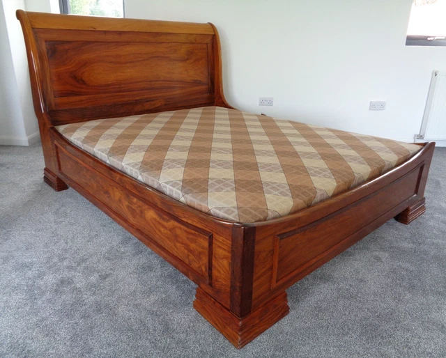 SUPERIOR QUALITY SIMON Horn Sleigh Bed And Base To Fit King Size So ...
