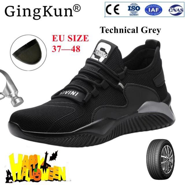 SAFETY SHOES MEN Women Ultra Lightweight Steel Toe Cap Trainer Work ...