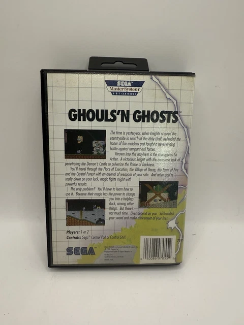GHOULS ’N GHOSTS [Sega Master System 1991] Complete w/ Manual & Case ...