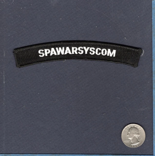 SPAWAR SPACE WARFARE Systems Command US NAVY Enlisted Uniform Rocker ...
