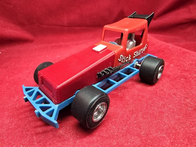 SCALEXTRIC C285 STICK Shifter Super Stox Red Vintage 360 **FREE UK P&P ...