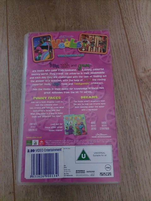 THE HOOBS FUNNY faces Jim Henson VHS VIDEO £9.99 - PicClick UK