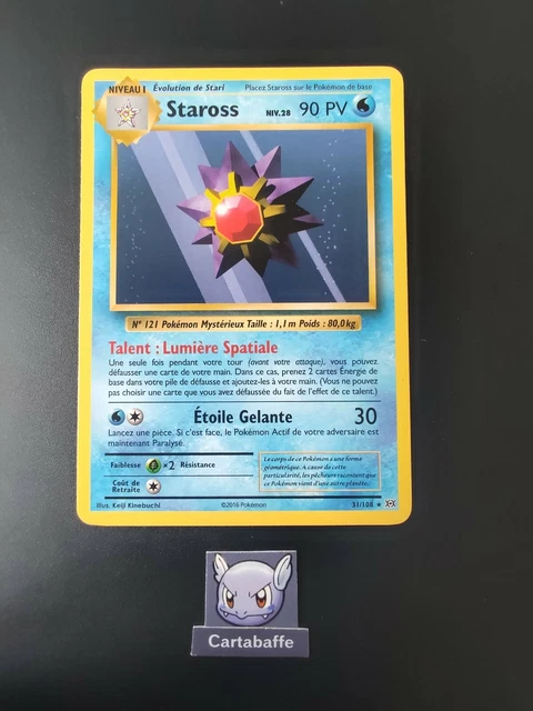 CARTE POKÉMON STAROSS 31/108 Rare XY Evolutions EUR 1,85 - PicClick FR