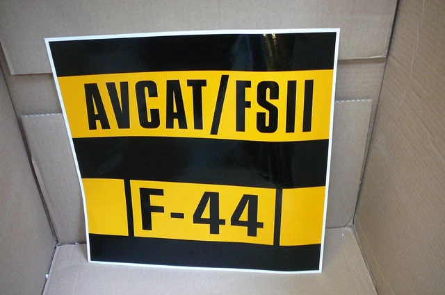 RAF AVIATION Warning Sticker Aviation Fuel Aircraft Scotchcal Sign £4. ...