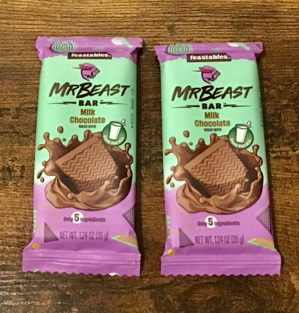 MR BEAST CHOCOLATE Feastables - Mini Milk Chocolate x 2 Bars £7.49 ...