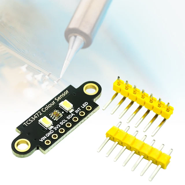 ~ Tcs34725 Rgb Modulo Riconoscimento Sensore Colore Iic Per Arduino Stm32 Rettangolare Eur 483