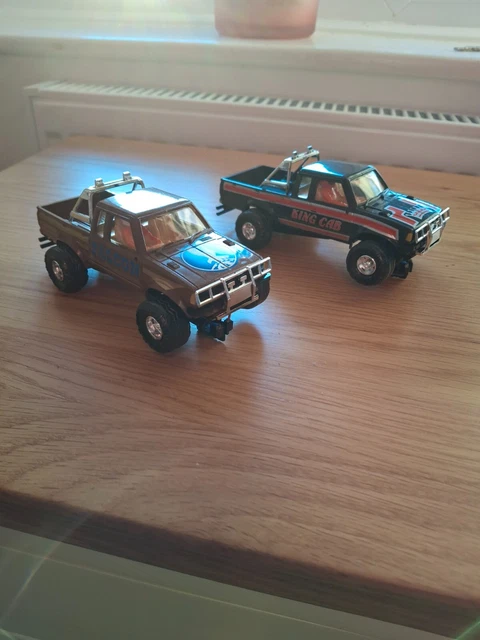 SCALEXTRIC C343 DATSUN 4x4 Black King Cabs Loose 1/32 Scale Slot Car ...
