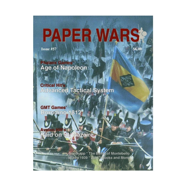 OMEGA GAME PAPER Wars #57 "Age of Napoleon, Borodino 1812, Raid on St ...