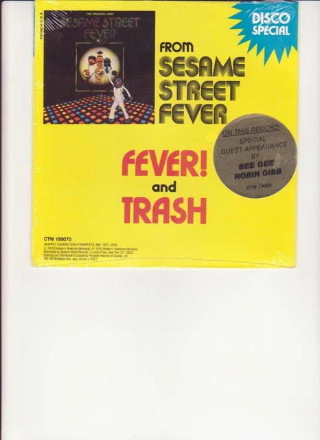 SESAME STREET FEVER- Trash/Fever- Muppets & Robin Gibb on 45 & Picture ...