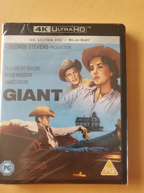 GIANT (1956) (4K UHD Blu-ray) Elizabeth Taylor James Dean Rock Hudson ...