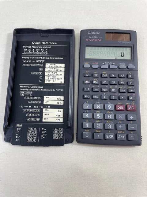 CASIO FX-85WA SCIENTIFIC Calculator Calculator A Levels GCSE Solar ...