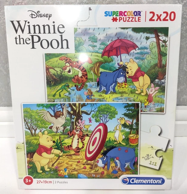 DISNEY WINNIE THE Pooh Clementoni Supercolor Puzzle 2x20 - New & Sealed ...