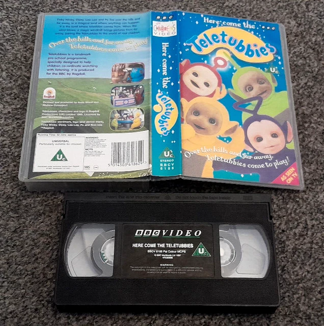 HERE COME THE Teletubbies Bbc Video Dipsy Po Pal Vhs Video Kids ...