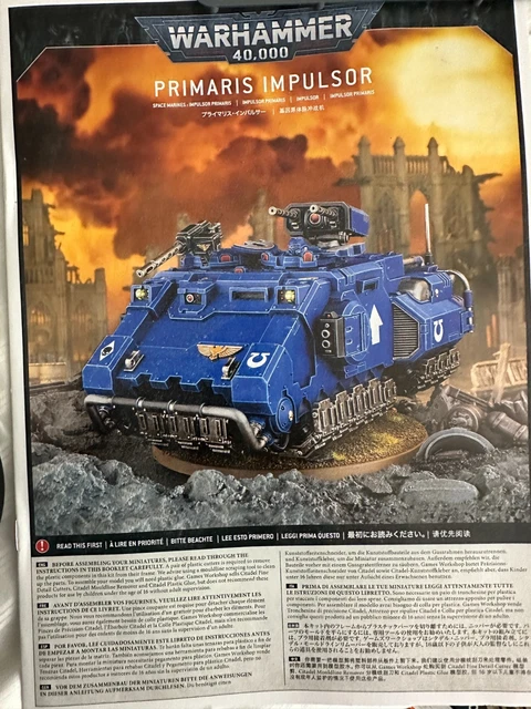 GAMES WORKSHOP WARHAMMER 40K: Primaris Impulsor New on Sprue £66.62 ...