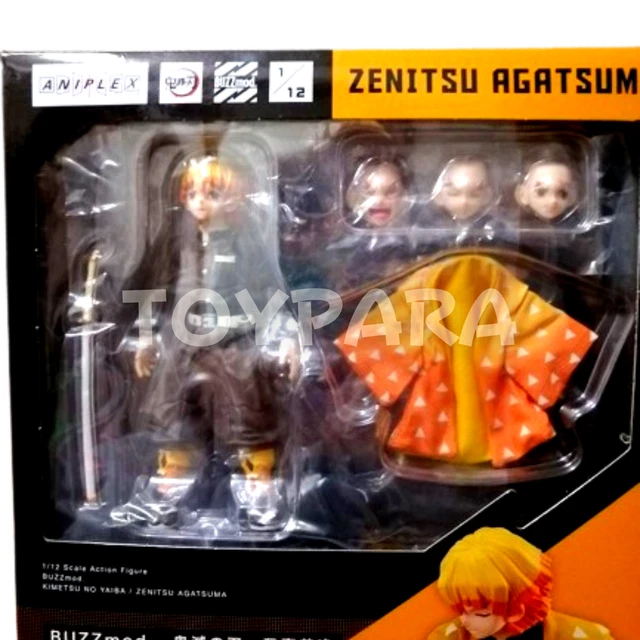 RARE DEMON SLAYER BUZZmod. Zenitsu Agatsuma Figure 1/12 Exclusive to ...