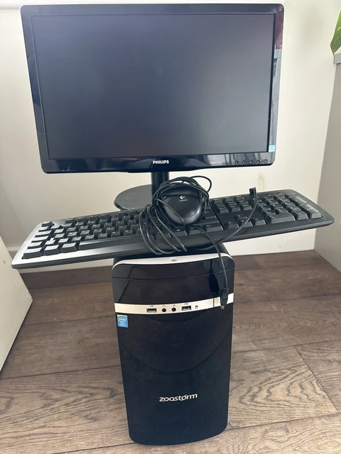 ZOOSTORM I3-4160 8GB RAM 1TB HDD Desktop PC With Monitor, Keyboard ...
