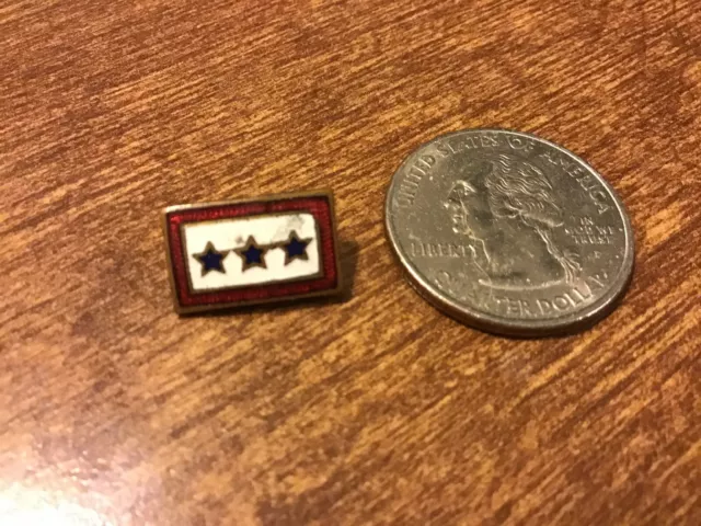 VINTAGE 3 STAR WWII Sterling Silver Enamel Son in Service Pin Mother ... VINTAGE 3 STAR WWII Sterling Silver Enamel Son in Service Pin Mother ...