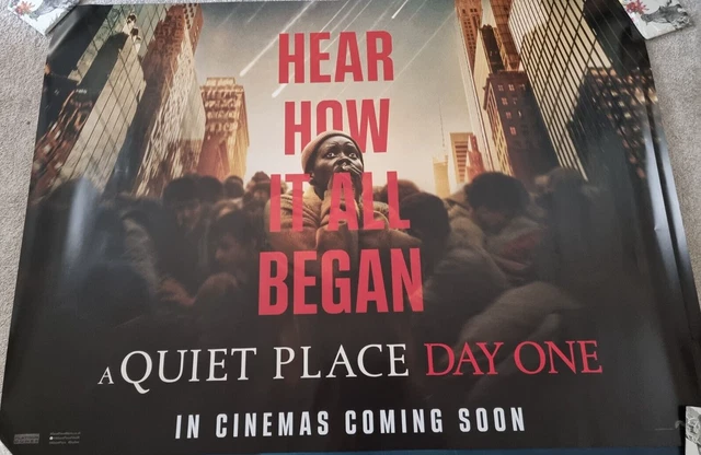 A QUIET PLACE: Day One - 30”x40” Cinema Quad Poster / Dbl Sided £15.00 ...