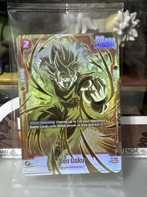 DRAGON BALL FUSION World Celebration - Gold Foil Card - FP-006 Son Goku ...