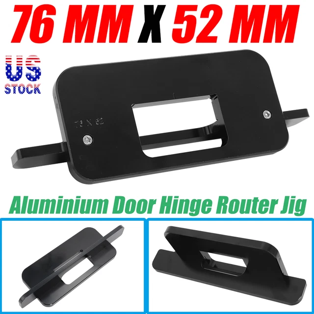 ALUMINIUM DOOR HINGE Router Jig ( 76mm X 52mm ) Hinge Jig Installation ...