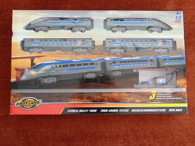 FAST LANE EXPRESS Bullet Train Battery Operated Set £27.99 - PicClick UK