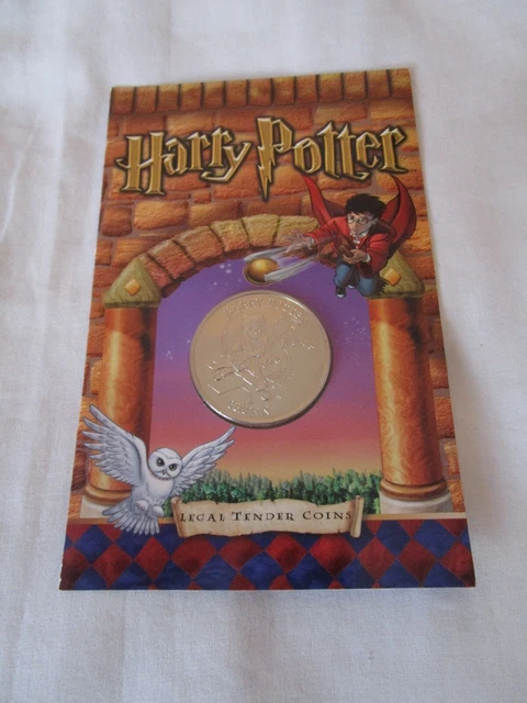 HARRY POTTER FIRST official Cupro Nickel crown coin Isle of Man 2001 £9 ...