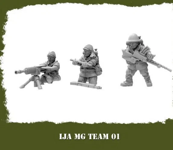 15MM WW2 IMPERIAL Japan MG Teams x12 Figs3D Printed. Flames Of War £5. ...