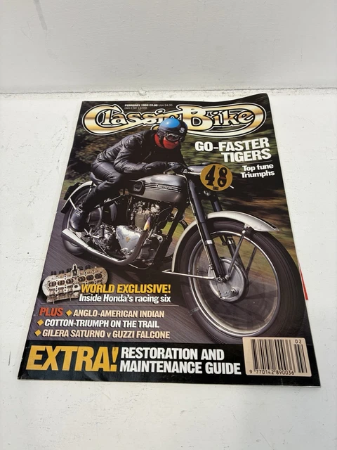CLASSIC BIKE FEB 1993 Go-Faster Tigers Top Tune Triumphs Honda Racing ...