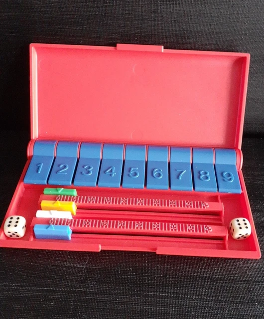 VINTAGE RETRO MB Games Shut The Box 1983 Travel Edition Game £17.99 ...
