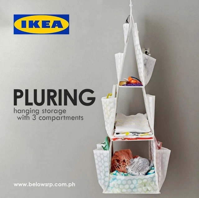IKEA PLURING 3 niveaux étagère de rangement suspendue organisateur de ...