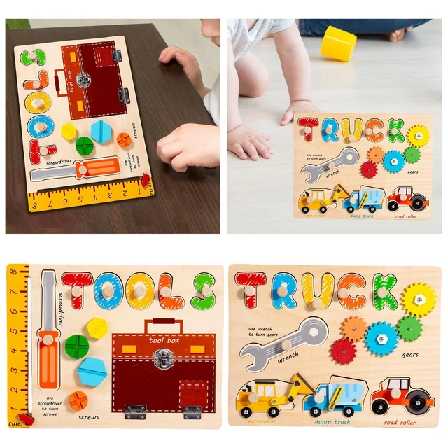 WOODEN PEG PUZZLES for Kids 1-3, Educational Preschool Peg Puzzle Toy ... WOODEN PEG PUZZLES for Kids 1-3, Educational Preschool Peg Puzzle Toy ...