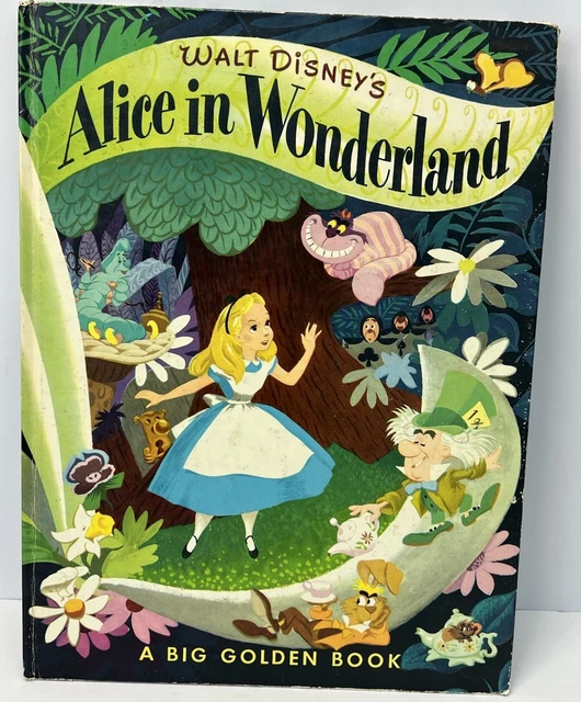 A BIG GOLDEN Book - Walt Disney's Alice in Wonderland (1974, Hardcover ...